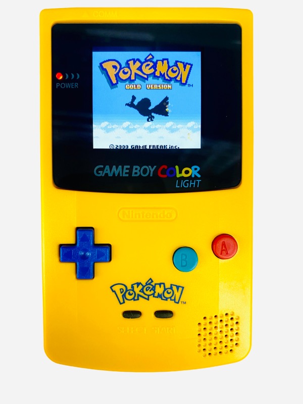 Gameboy Color Pokemon Limited Edition w/ Upgraded Backlit Screen Bundle