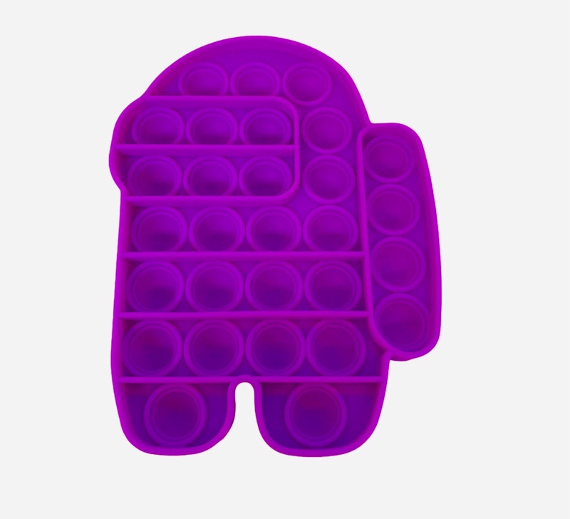 Among Us Popit Toy Purple - Purple Among Us Popit Toy for Pop Fidget Toys